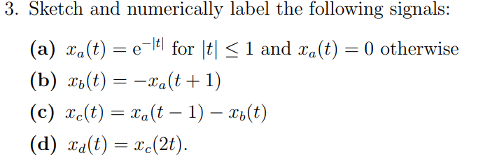 Solved 3. Sketch and numerically label the following | Chegg.com