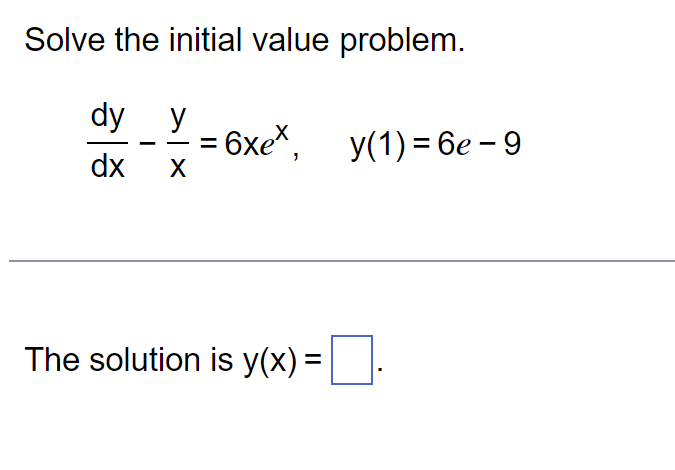 Solved Solve the initial value problem. | Chegg.com