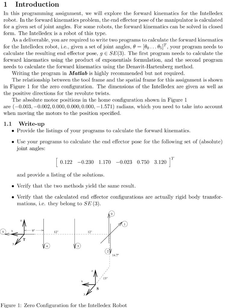 1 Introduction In this programming assignment, we | Chegg.com