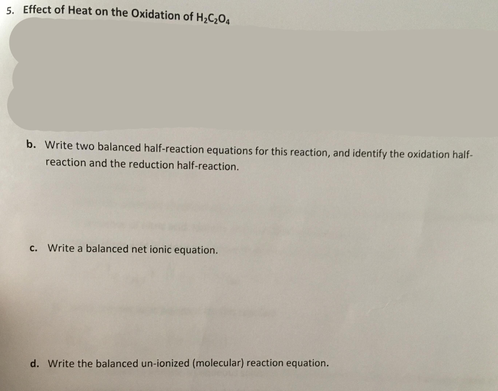 Solved A small amount of oxalic acid dihydrate, H2C2O4-2H2O | Chegg.com