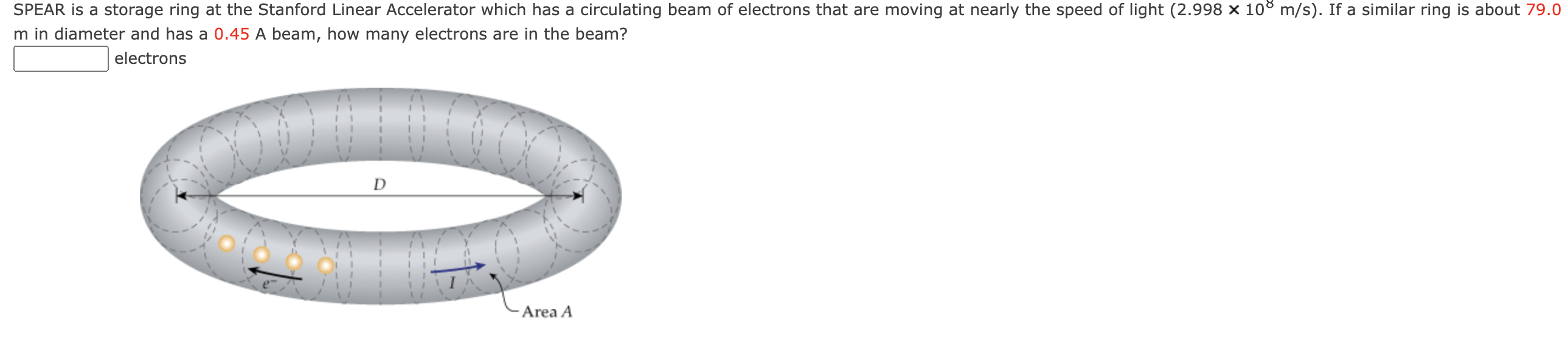 Solved m in diameter and has a 0.45 A beam, how many | Chegg.com