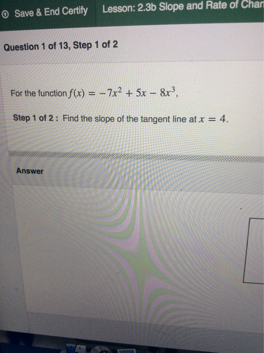 Solved For the function f(x) = -7x^2 + 5x - 8x^3, Find the | Chegg.com