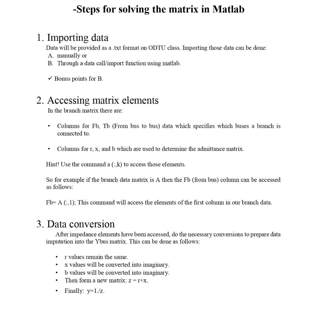 Solved Experiment- 1- Bus Admittance Matrix In a power | Chegg.com Solved Experiment- 1- Bus Admittance Matrix In a power | Chegg.com