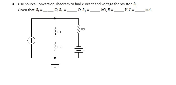 Solved 3. Use Source Conversion Theorem to find current and | Chegg.com