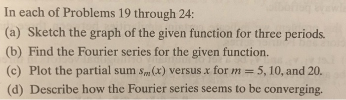 Solved In each of Problems 19 through 24: (a) Sketch the | Chegg.com