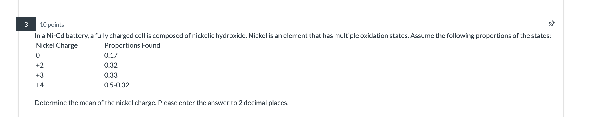 Solved In a Ni-Cd battery, a fully charged cell is composed | Chegg.com