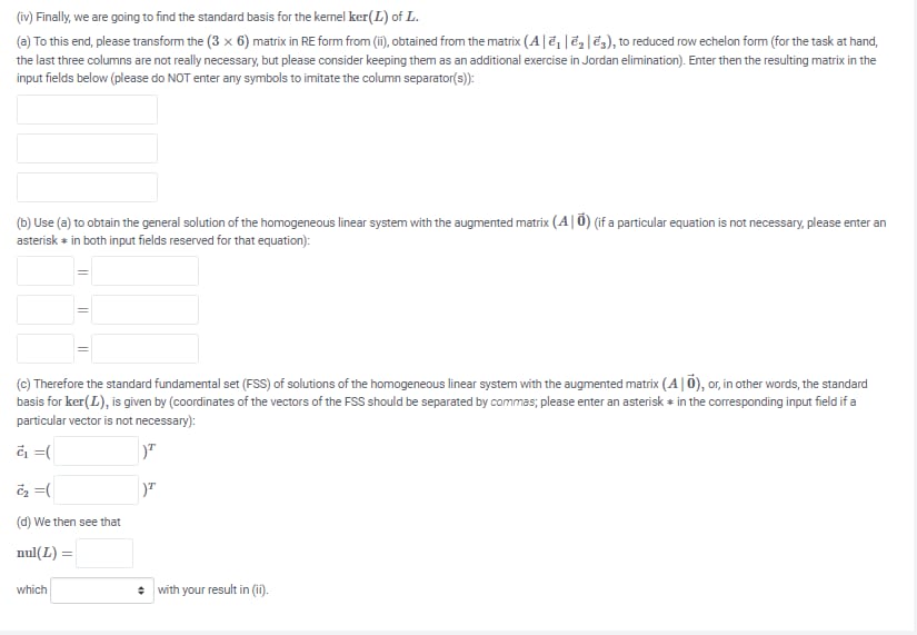Solved (Linear Maps). Consider the linear map | Chegg.com