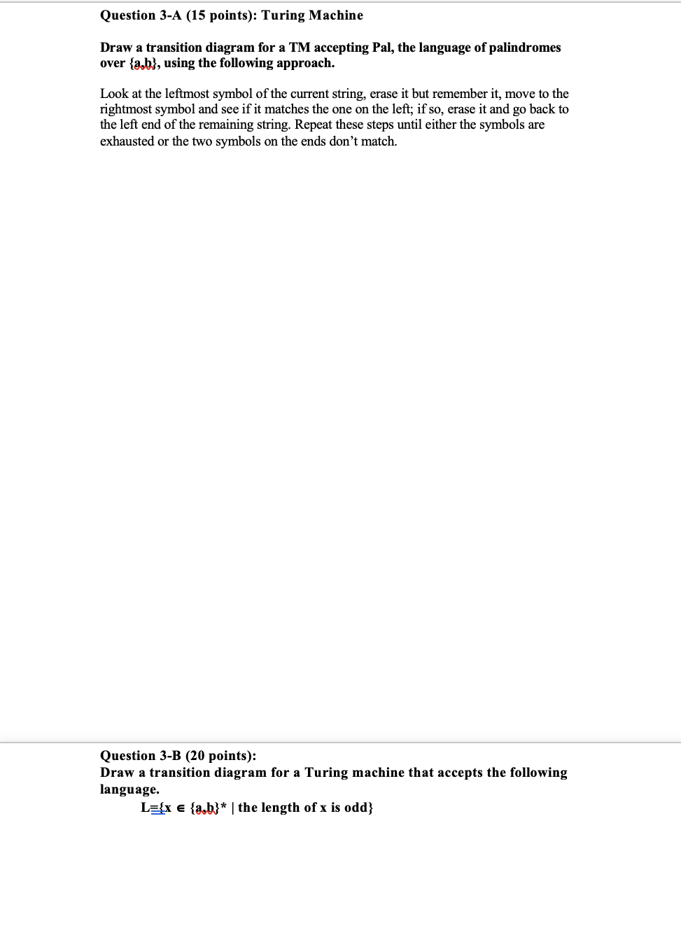 Solved Question 3 A 15 Points Turing Machine Draw A 