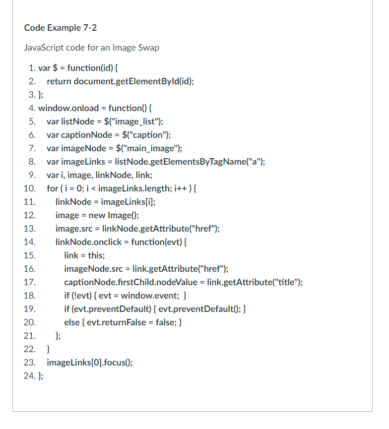 (Refer to Code Example 7-2) What does the this | Chegg.com