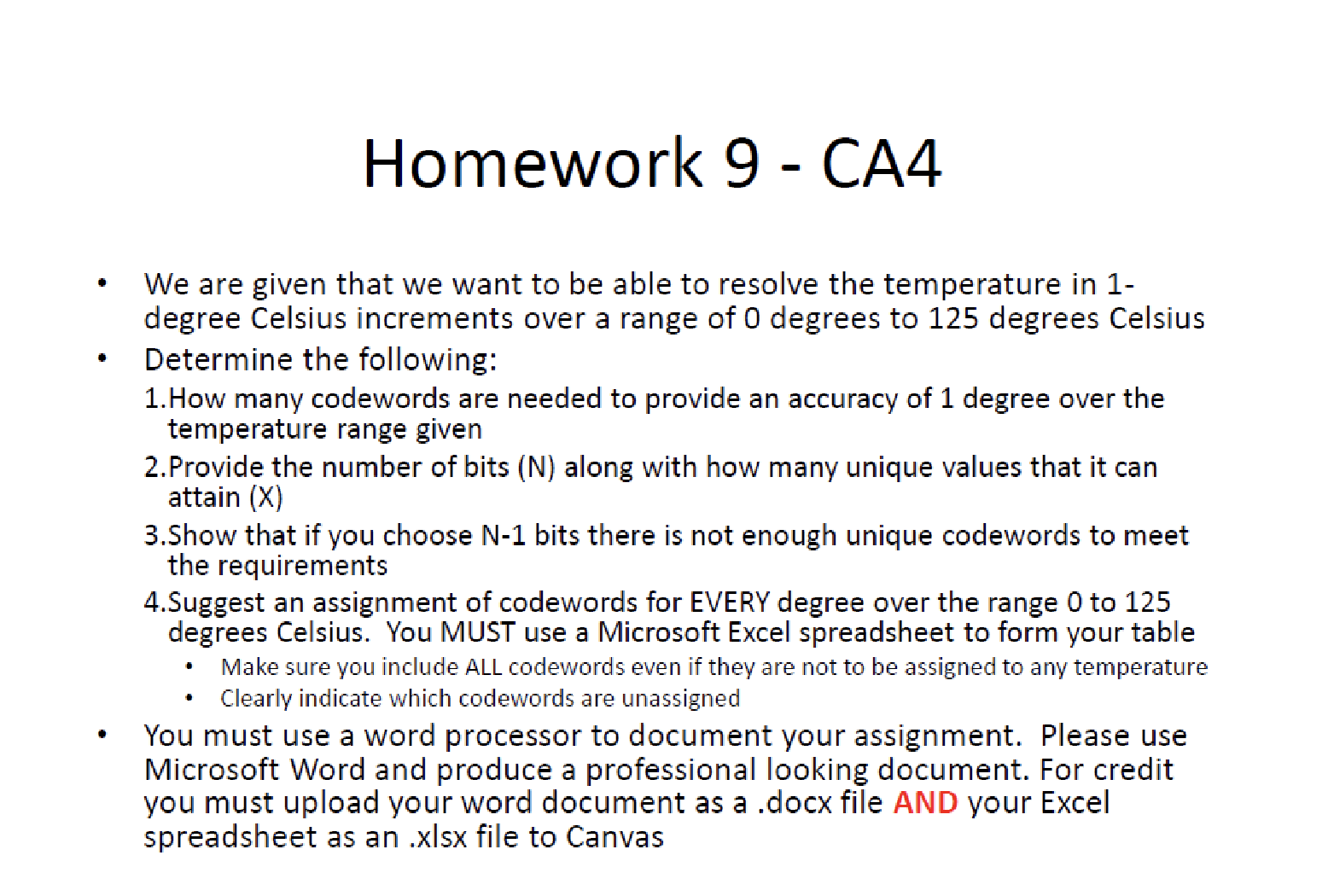 Solved Homework 9 - ﻿CA4- ﻿We are given that we want to be | Chegg.com