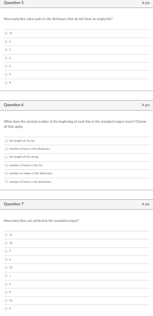 Solved Dictionary. Read the problem and answer the following | Chegg.com