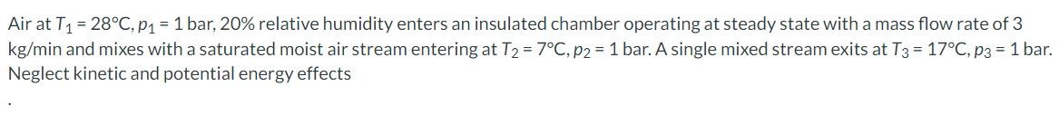 Solved Air at T1=28∘C,p1=1 bar, 20% relative humidity enters | Chegg.com
