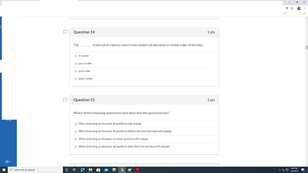 Solved Dubey Question 12 1 pts The best asymptotically tight | Chegg.com Solved Dubey Question 12 1 pts The best asymptotically tight | Chegg.com