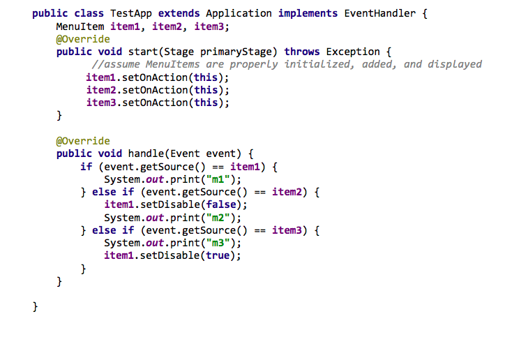 Solved public class TestApp extends Application implements | Chegg.com Solved public class TestApp extends Application implements | Chegg.com