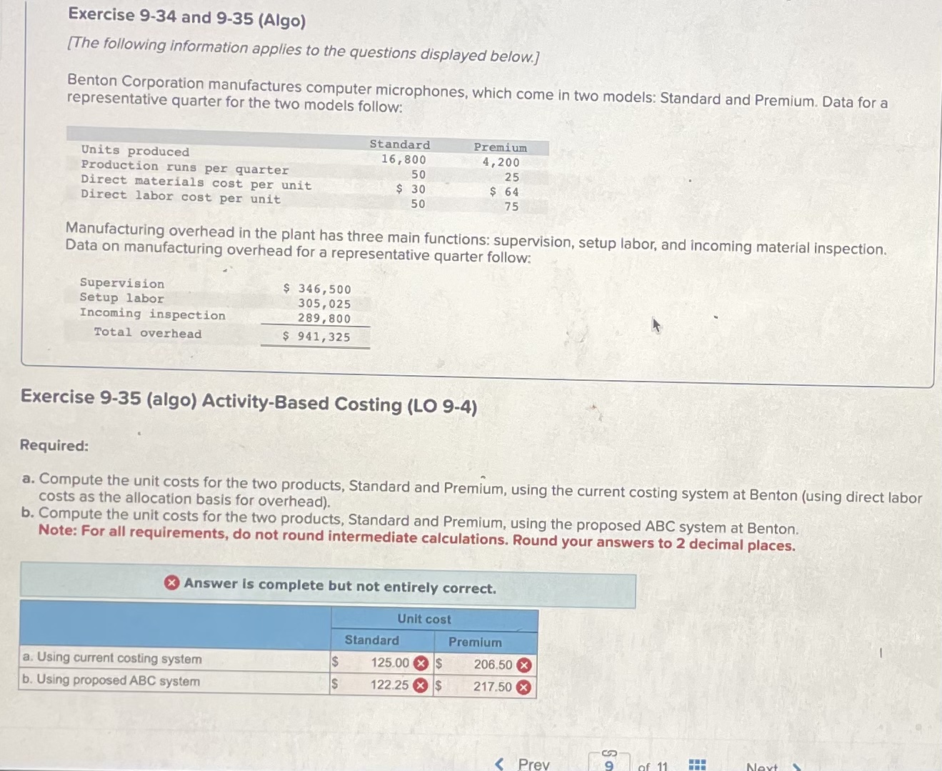 Solved Exercise 9−34 and 9−35 (Algo) [The following | Chegg.com
