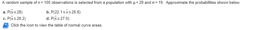 Solved A random sample of n = 100 observations is selected | Chegg.com