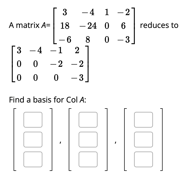 Solved Consider the vectors 2 – 12 -4 4 V1 = [ -4 V2 16 > V3 | Chegg.com