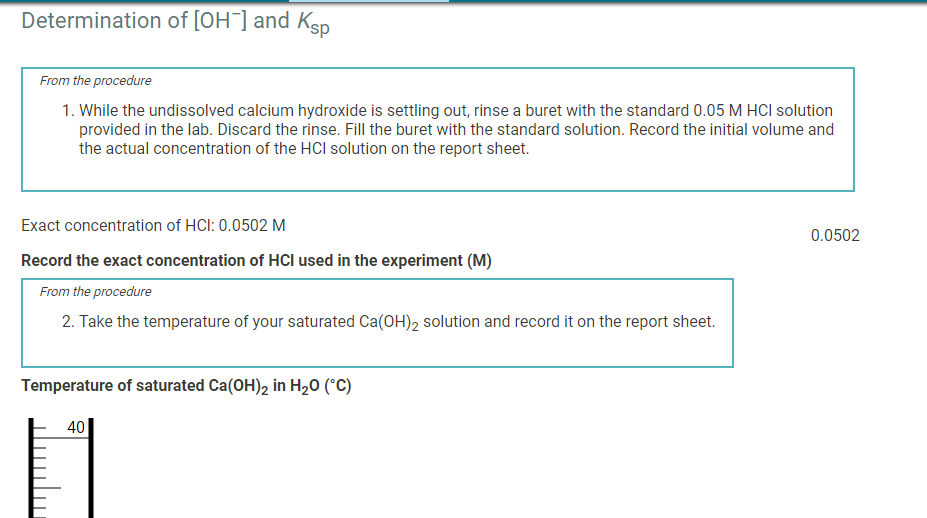 Solved Report table KSP.2 Titration Calculations (calcium | Chegg.com