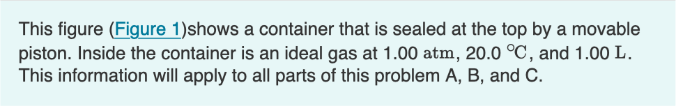 Solved Part A What will the pressure inside the container | Chegg.com