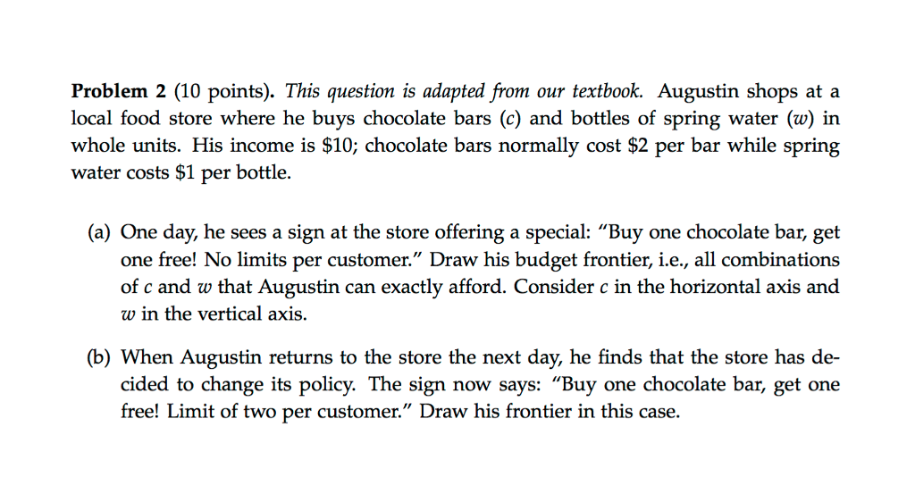 Solved Problem 2 (10 points). This question is adapted from | Chegg.com