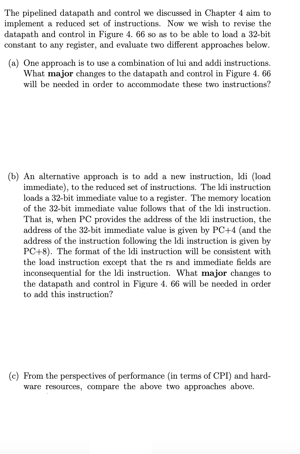 The pipelined datapath and control we discussed in | Chegg.com