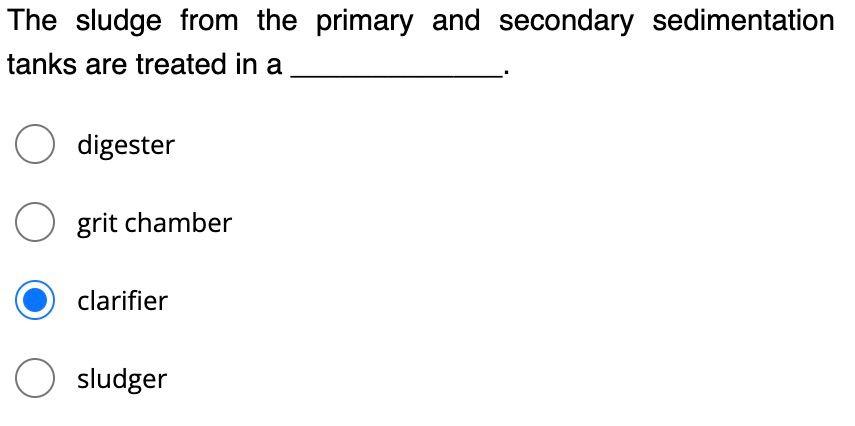 Solved The sludge from the primary and secondary | Chegg.com