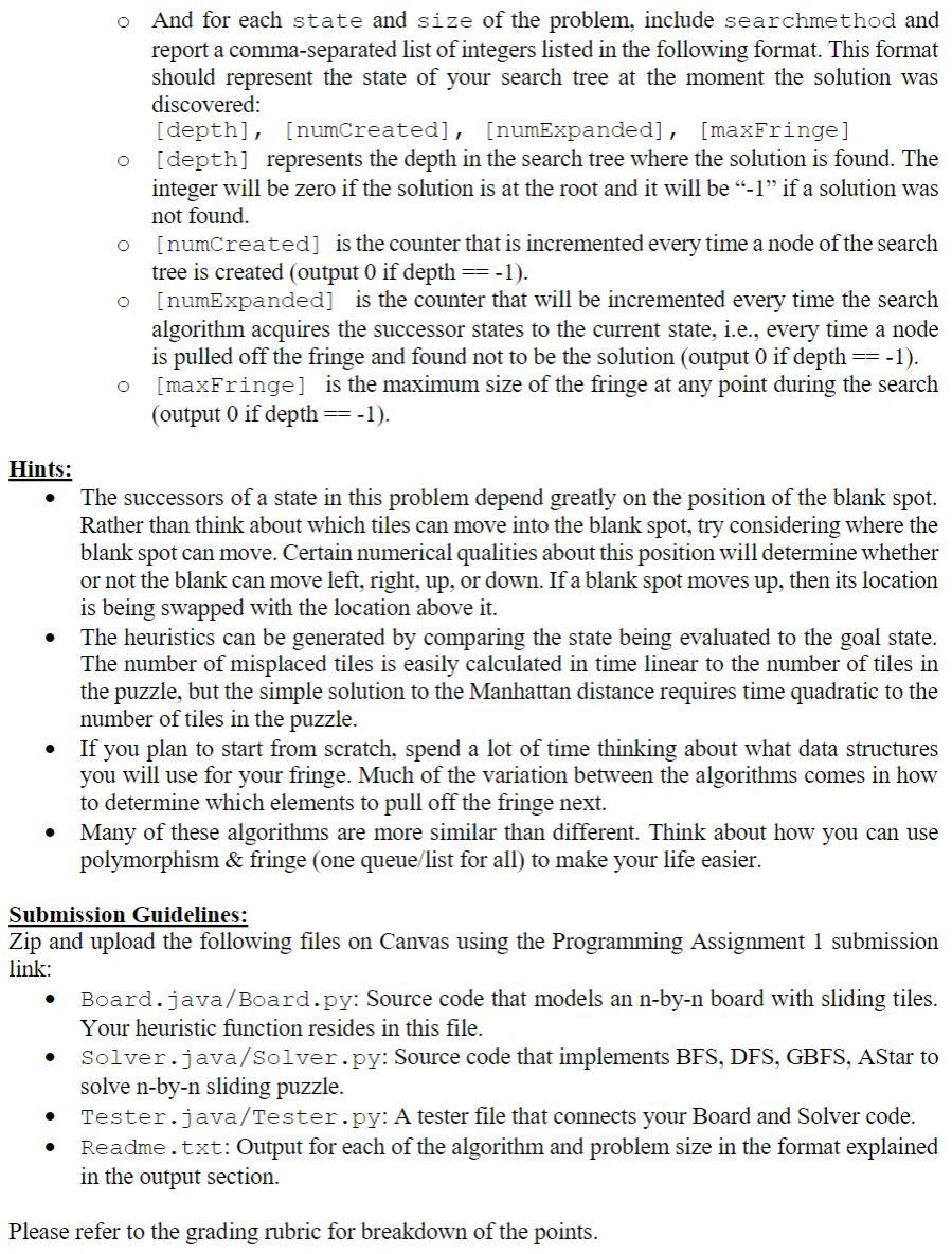 Solved Objective: Expressing the problem as a search problem | Chegg.com