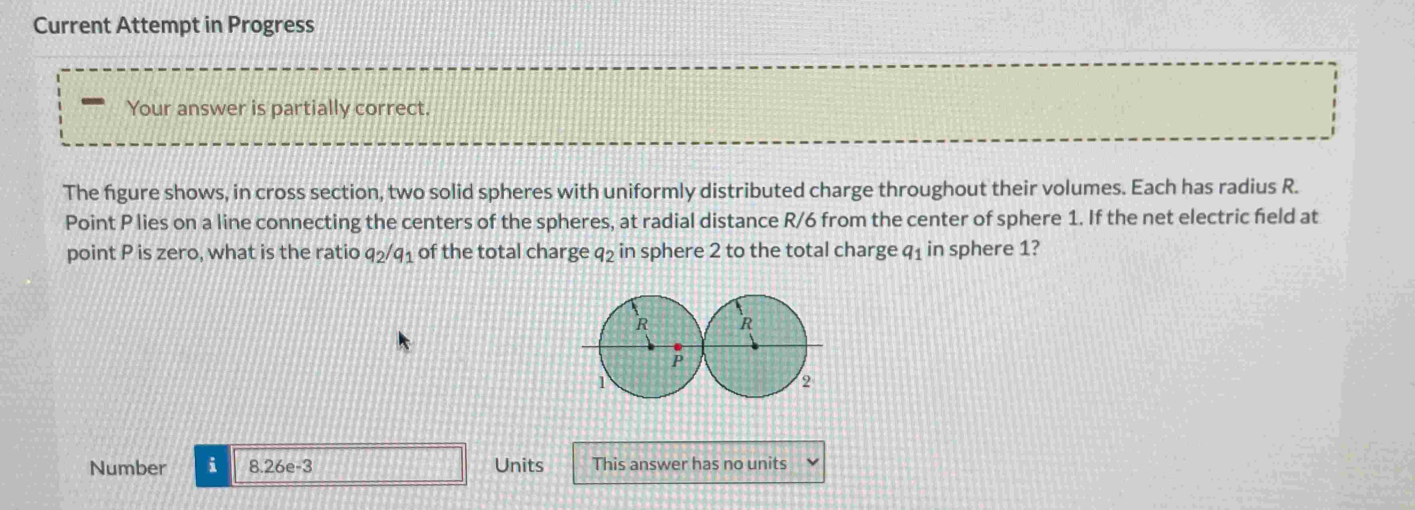 Solved Your answer is partially correct.The figure shows, in | Chegg.com