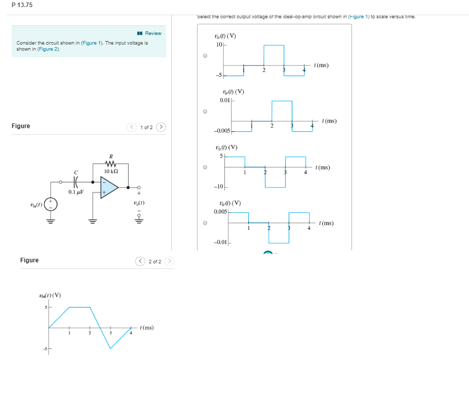 Solved P 1375 The Correct Output Voltage Ot The 