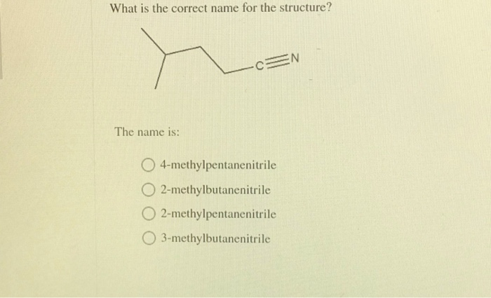 Solved Select the correct name for the compound. H2N The | Chegg.com