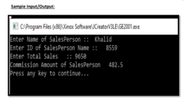 Solved 3) a) Write java code to read salesperson name, ID | Chegg.com