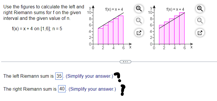 Solved Use the figures to calculate the left and right | Chegg.com