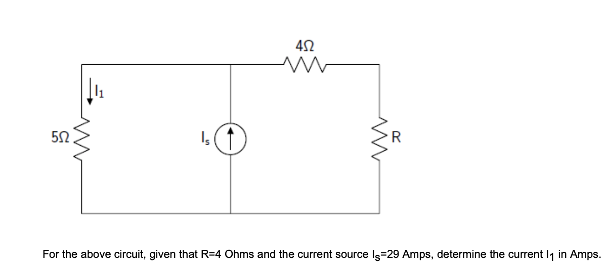 Solved For the above circuit, given that R=4 Ohms and the | Chegg.com