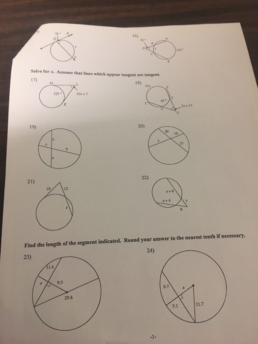 Solved ne length of the segment indicated. Round your answer | Chegg.com