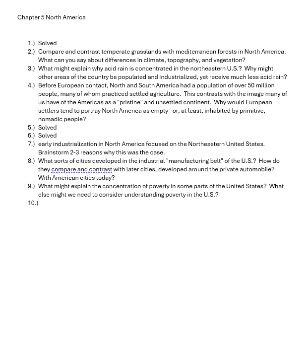 Solved 1.) ﻿Solved2.) ﻿Compare and contrast temperate | Chegg.com