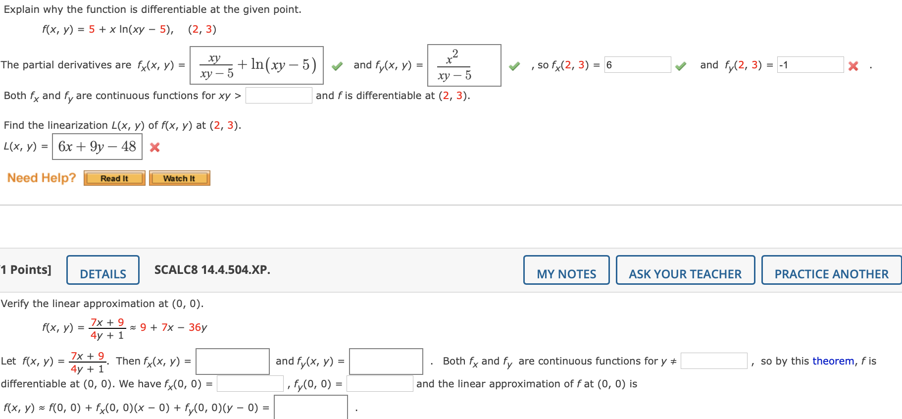 Solved Explain why the function is differentiable at the | Chegg.com