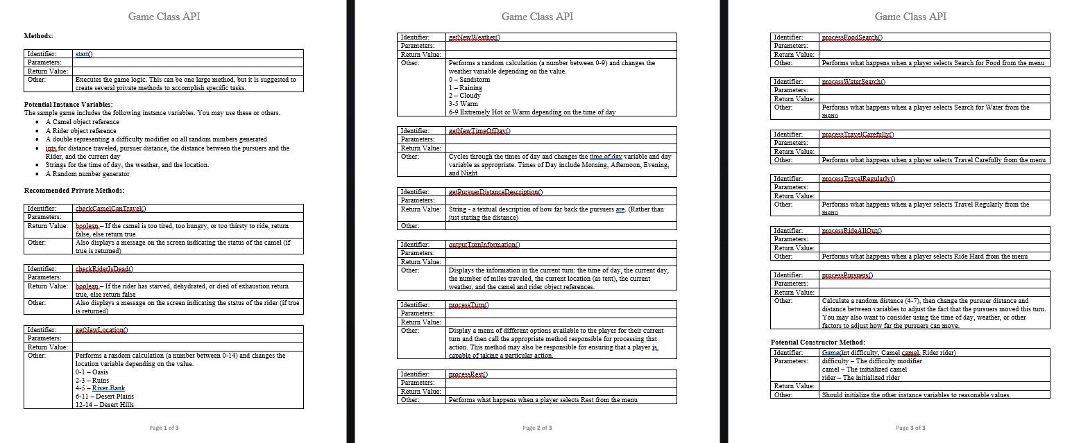 Solved GameClass API Jave NetBeans | Chegg.com