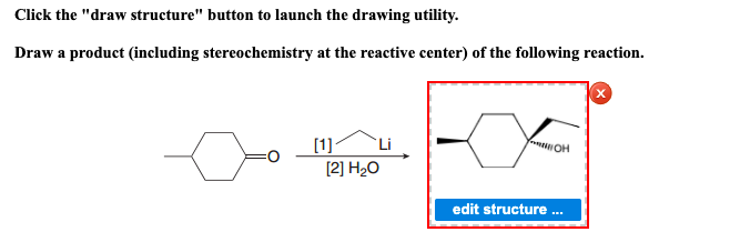 Solved Click the "draw structure" button to launch the | Chegg.com