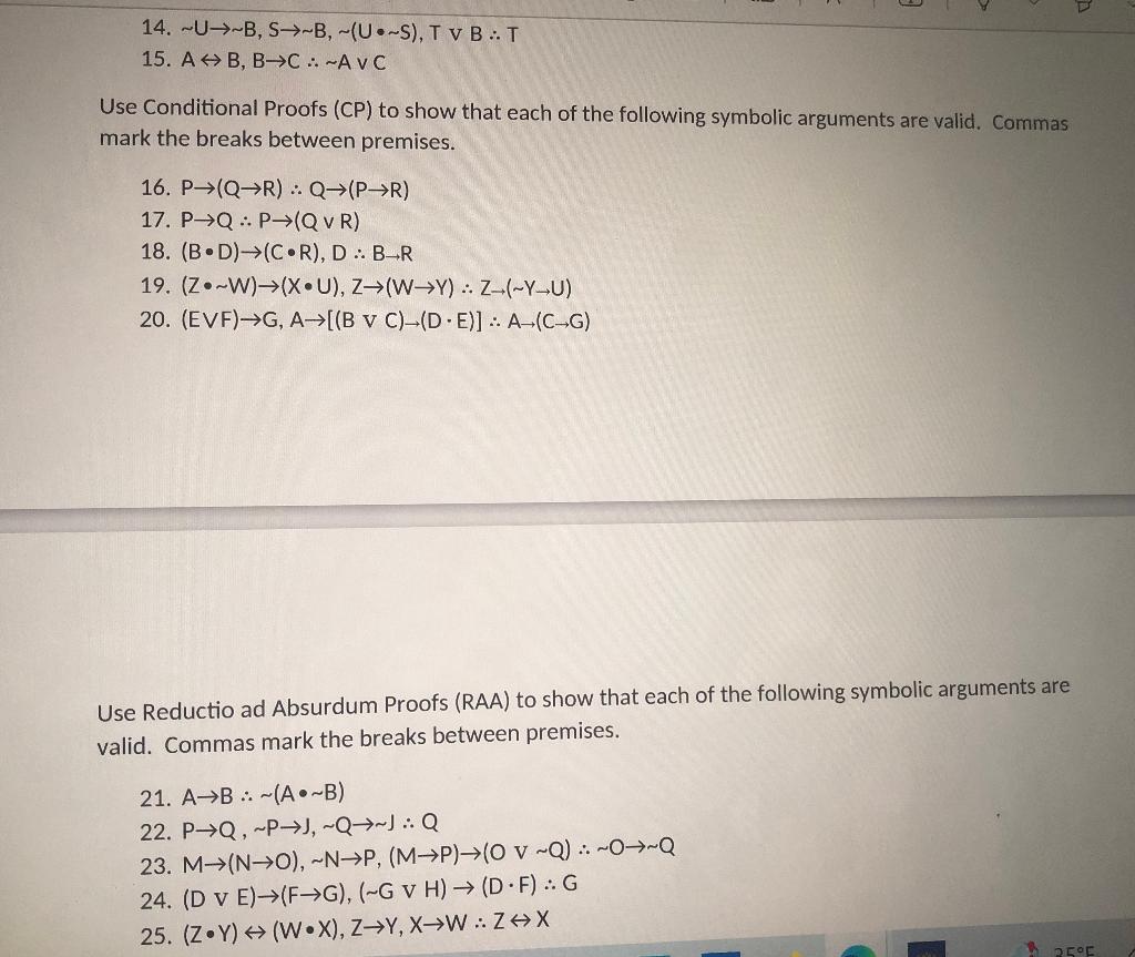 Solved 11 therefore arrow "or"." (colon and period, in | Chegg.com