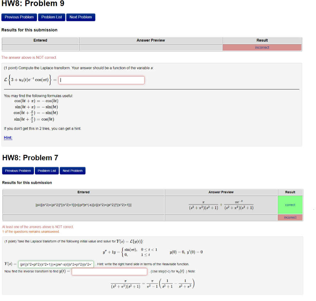 Solved HW8: Problem 9 Previous Problem Problem List Next | Chegg.com