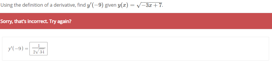 Solved Calculate the derivative of a given function at a | Chegg.com