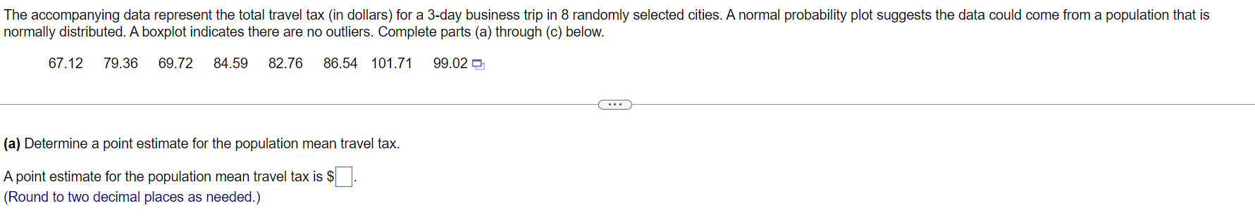 Solved normally distributed. A boxplot indicates there are | Chegg.com