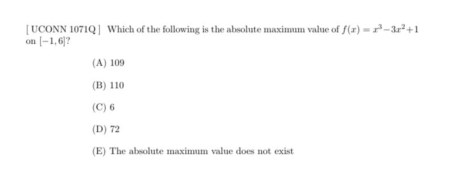 Solved [UCONN 1071Q] ﻿Which of the following is the absolute | Chegg.com