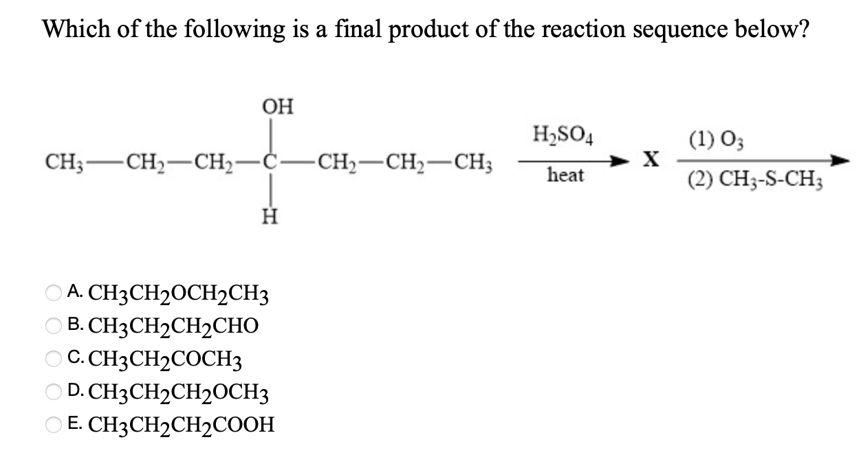 Solved Which of the following is a final product of the | Chegg.com
