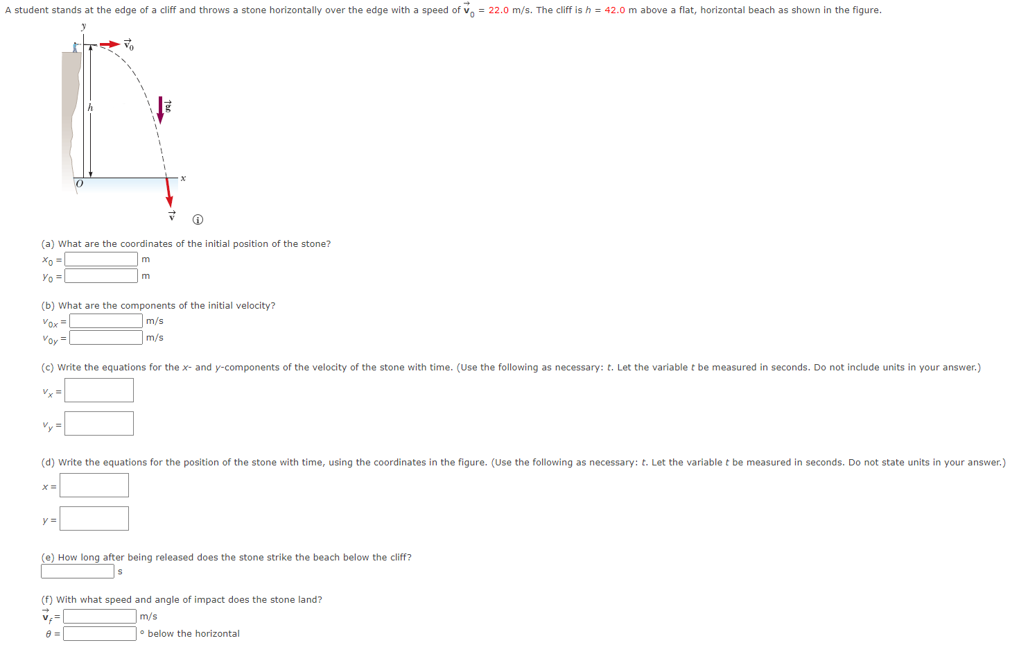 Solved (a) What are the coordinates of the initial position | Chegg.com