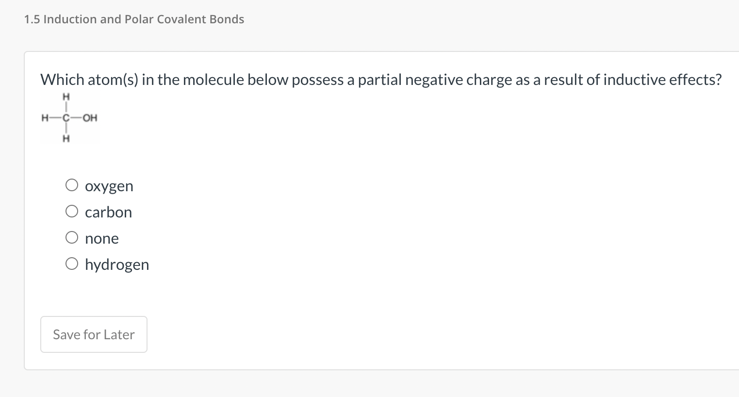 Solved Which atom(s) in the molecule below possess a partial | Chegg.com
