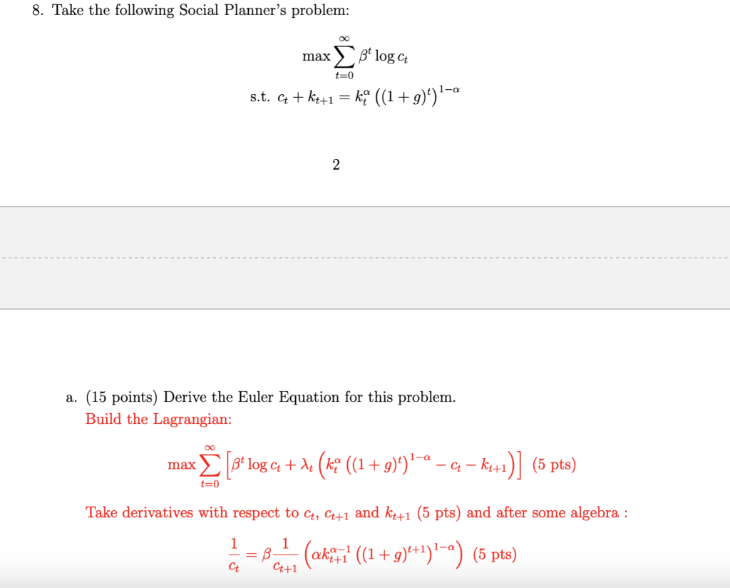 Solved er I don't know how to derive the Euler equation. it | Chegg.com