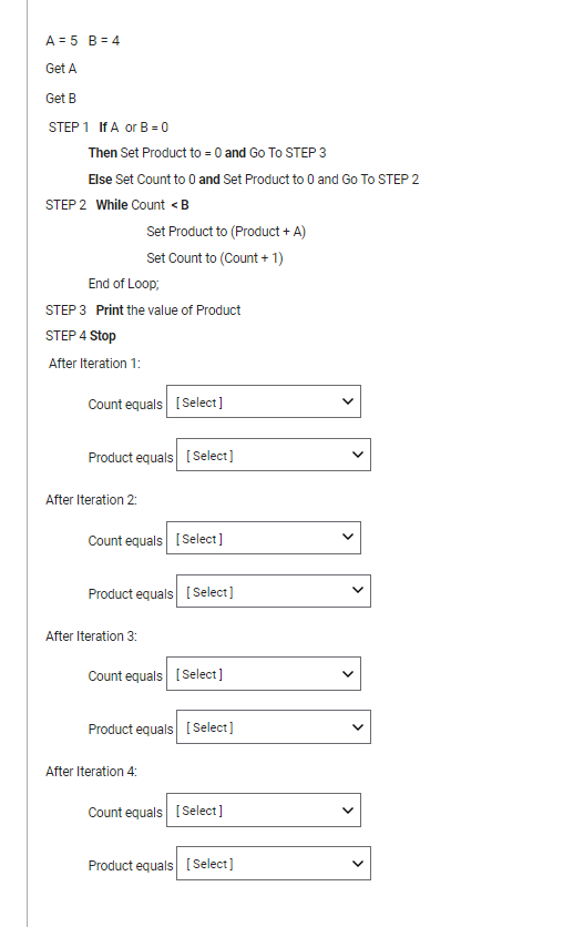 Solved Copy ofThis algorithm will multiple a number by | Chegg.com