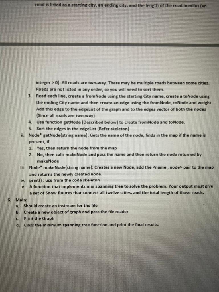 Solved P8-Graphs 1. Goal a. Learn to implement a graph using | Chegg.com