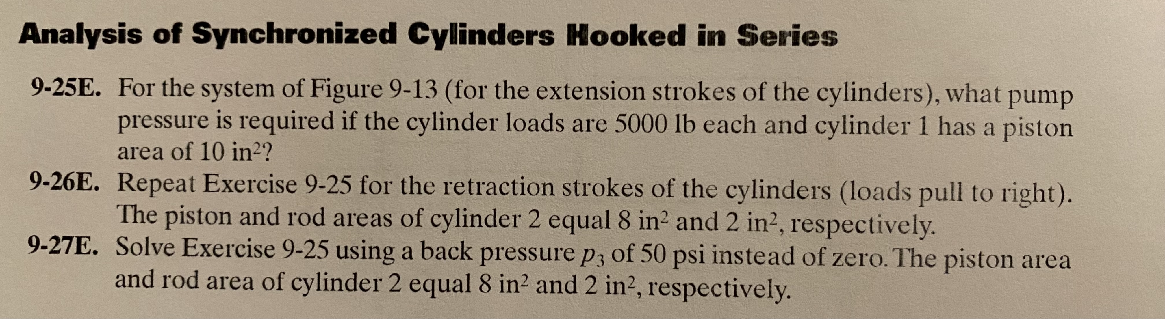 Solved 9-27E Solve Exercise 9-25E using a back pressure p3 | Chegg.com